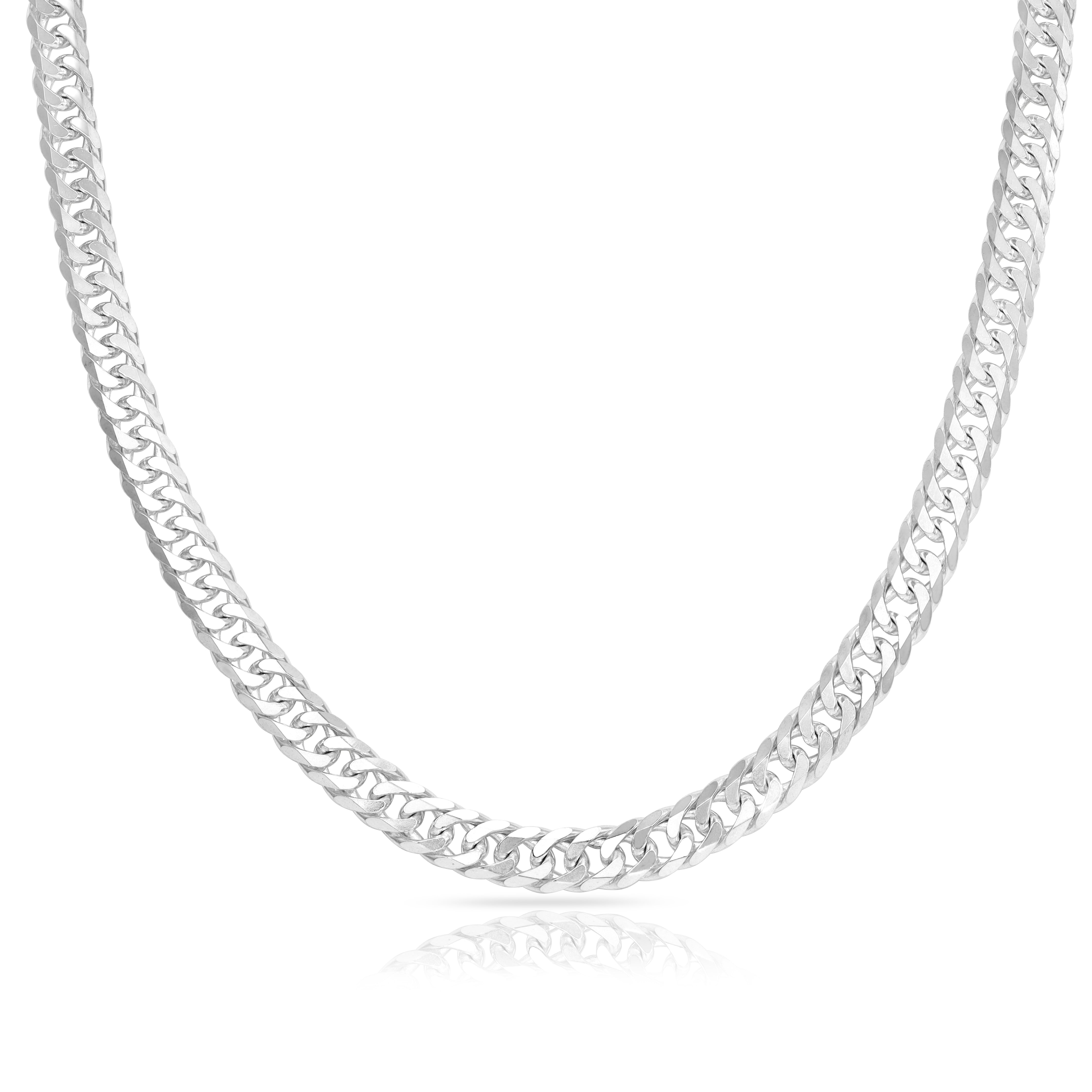 Double curb chain 6mm wide made of 925 silver by Taipan Jewellery
